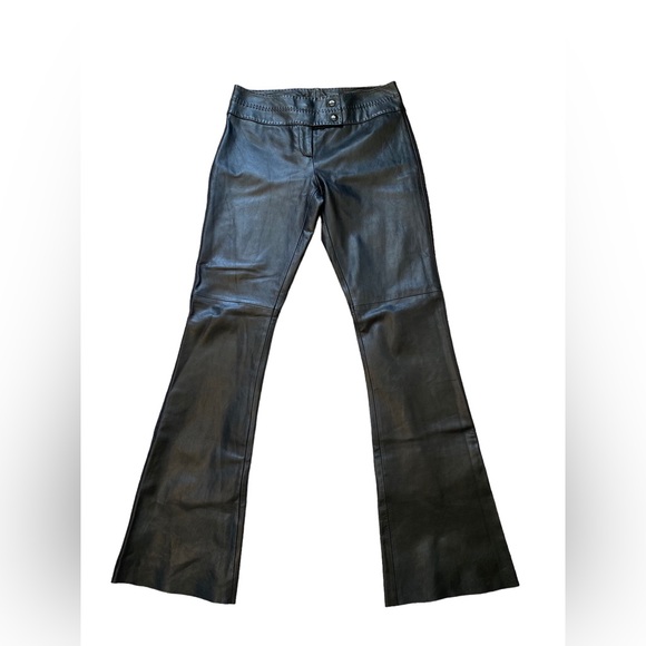 Cache | Pants & Jumpsuits | Vintage Leather Cach Flare Pants | Poshmark